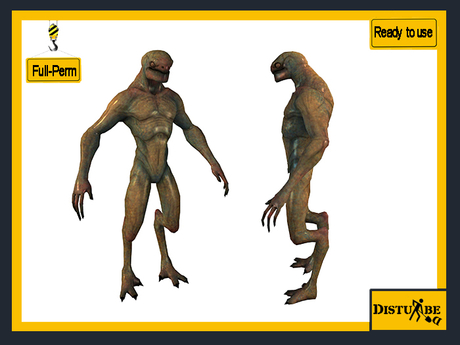 Second Life Marketplace - ::DisturbeD:: Lizardman - FULL PERM MESH
