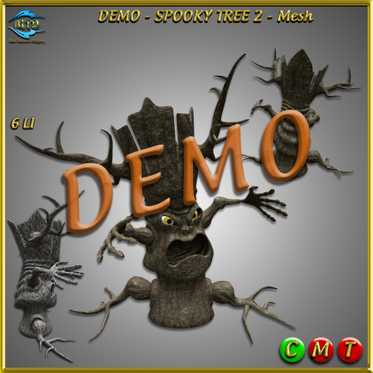 Second Life Marketplace - DEMO - SPOOKY TREE - 2 - MESH