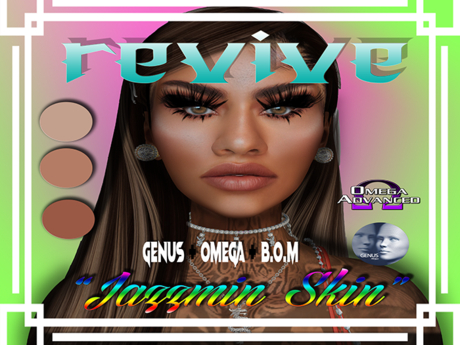 Second Life Marketplace - REVIVE - Jazzmin Skin T2