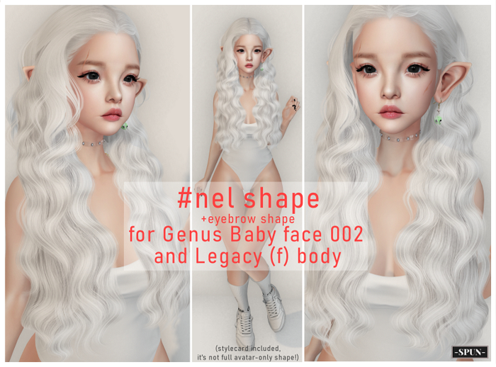 Second Life Marketplace - -SPUN- #nel shape Genus Baby Face 002 and ...