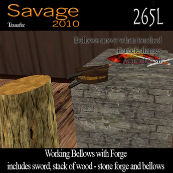 Second Life Marketplace - Bellows and Forge - Moving Bellows and animation
