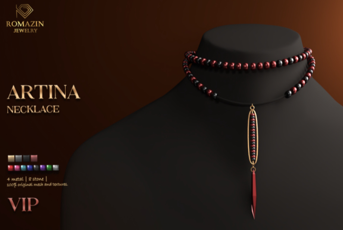 Second Life Marketplace - Romazin - Necklace , VIP GOE