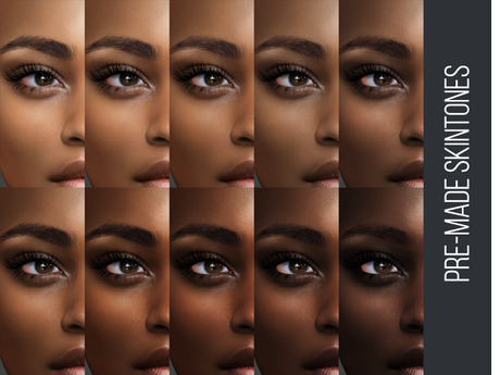 Second Life Marketplace - WILDHEART. Raven Skin Template Kit for Genus ...