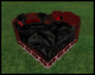 Second Life Marketplace - GOTHIC BLACK AND RED CUDDLE HEART