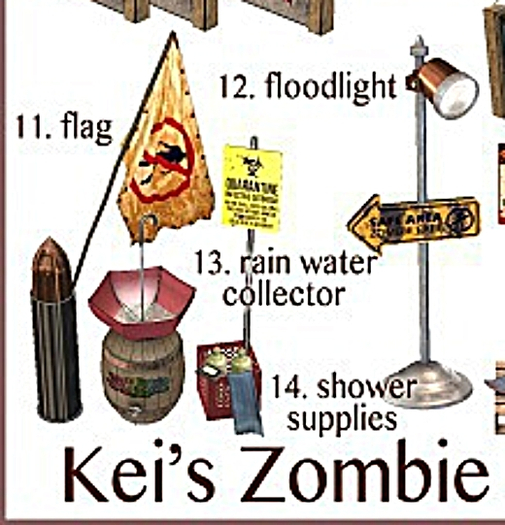 Second Life Marketplace - 11. Kei's Zombie Apoc Gacha (flag)