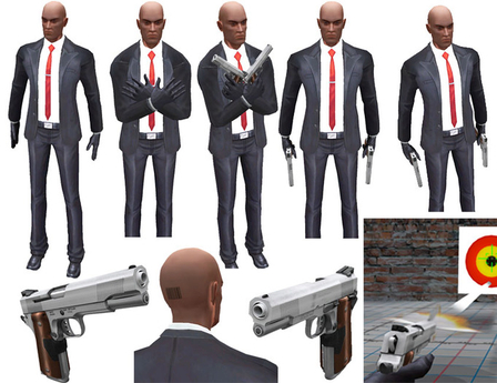 Second Life Marketplace - Hitman Avatar + Desert Eagle Gun