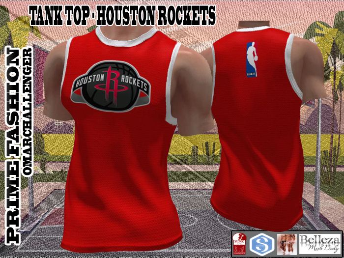 Second Life Marketplace - [PF] TANK TOP - HOUSTON ROCKETS
