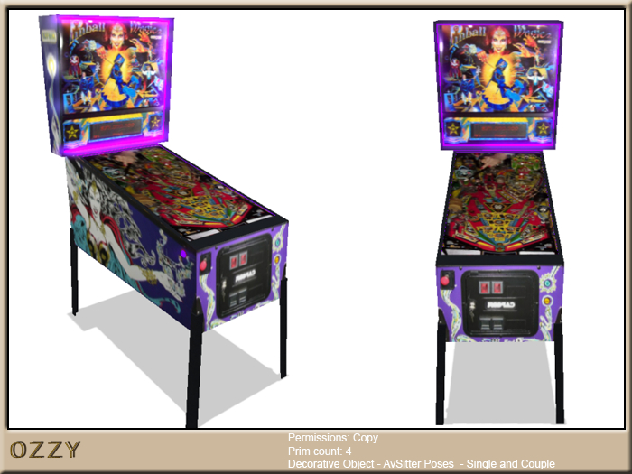 Second Life Marketplace - *$OZZY$* Pinball Machine