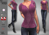 Second Life Marketplace - "GCD" Dallas Untied Collar Shirts Pink