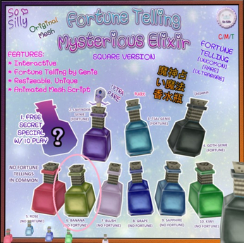 Second Life Marketplace - SO SILLY FORTUNE TELLING FULL SET