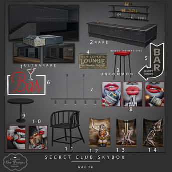Second Life Marketplace - Bee Designs Secret Club Skybox 4