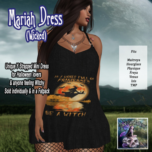 Second Life Marketplace - DFF Mariah Dress (Wicked) #9