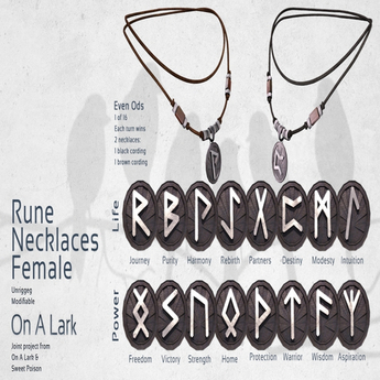 Second Life Marketplace - *OAL* Rune Necklace Wisdom M