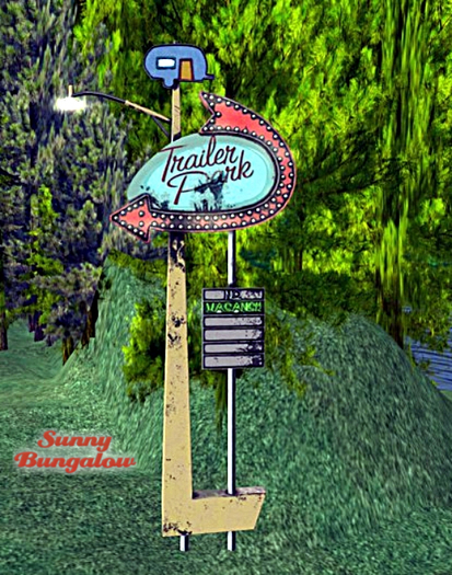 Second Life Marketplace - 3 - DRD - Trailer Park - Vacancy Sign