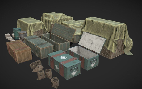Second Life Marketplace - *Seek* Props pack cargo FP