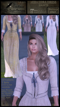 Second Life Marketplace - =ED= CORA DRESS - (10 Lights) - Maitreya