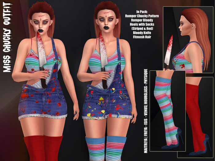Second Life Marketplace - [hh] Miss Chucky Outfit