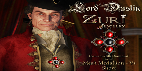 Second Life Marketplace - c. Zuri's Lord Dustin Mesh Medallion V2 ...