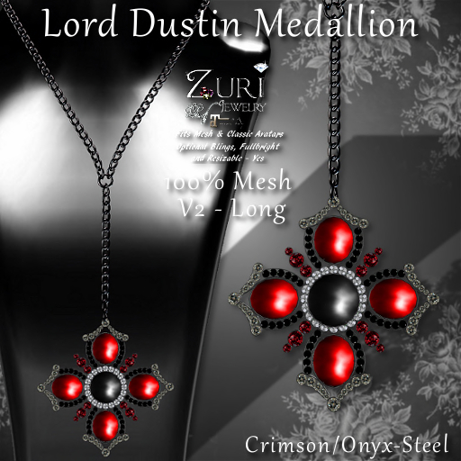 Second Life Marketplace - c. Zuri's Lord Dustin Mesh Medallion V2 ...