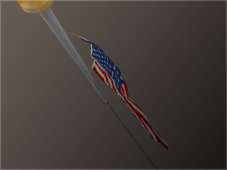 Second Life Marketplace - Flag (US)-Natural Wave Animated-Sound/No sound