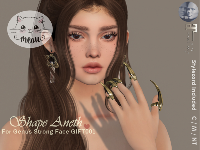 Second Life Marketplace - Aneth Shape Genus Strong Face GIFT001