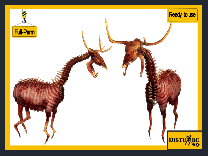 Second Life Marketplace - ::DisturbeD:: Horror Deer Thing - FULL PERM MESH