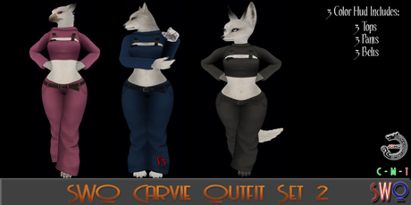 Second Life Marketplace - SWO Carvie Outfit Set 2