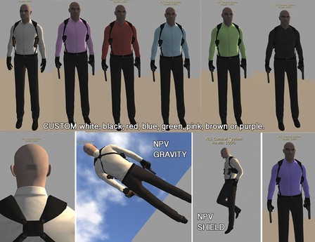 Second Life Marketplace - Hitman Avatar Agent 47 + AMT 1911 "Hardballer ...