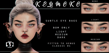 Second Life Marketplace - Keymoko - Subtle Eye Bags BoM