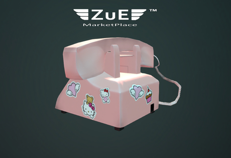 Second Life Marketplace - ::ZuE:: Hello Kitty Rotary Phone