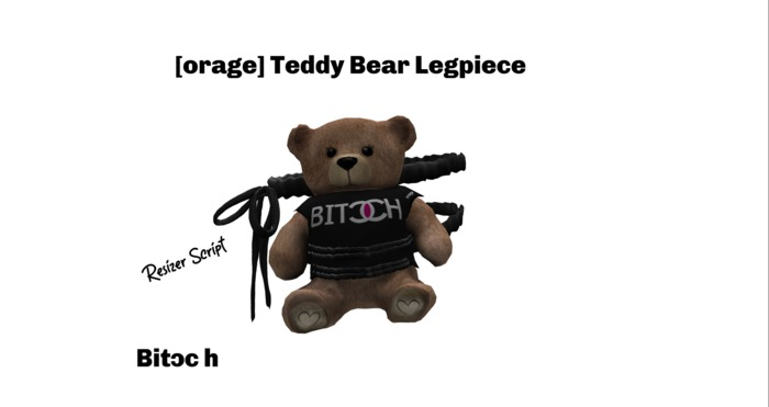 Second Life Marketplace - [orage] Teddy Bear Legpiece - BitCCH