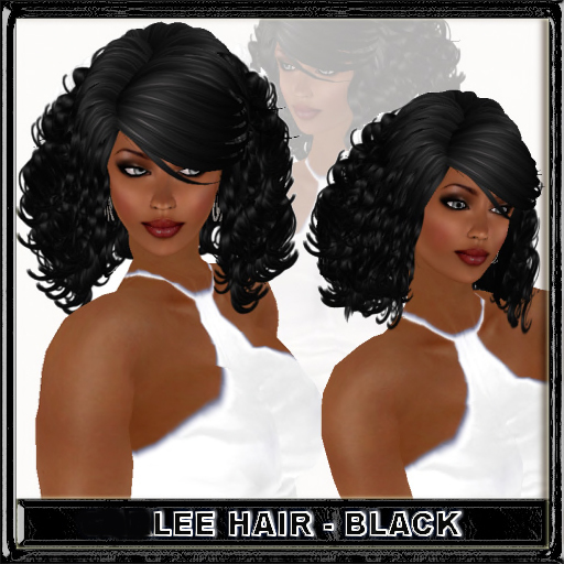 Second Life Marketplace - EdelStore woman hair " Lee " black NEW girl ...