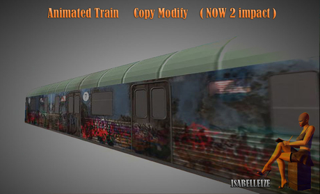 Second Life Marketplace - Animated Train 2 impact Copy Modify
