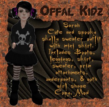 Second Life Marketplace - Sarah Goth Girl Outfit (BOXED)