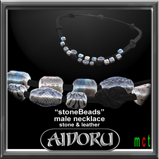 Second Life Marketplace - AIDORU stonebeads necklace men