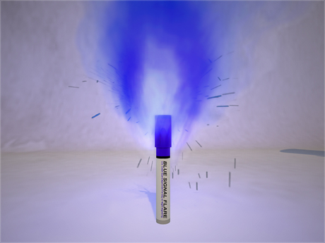 Second Life Marketplace - BLUE Signal Flare