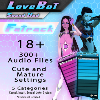 Second Life Marketplace - LoveBot Sound Hud FatPack