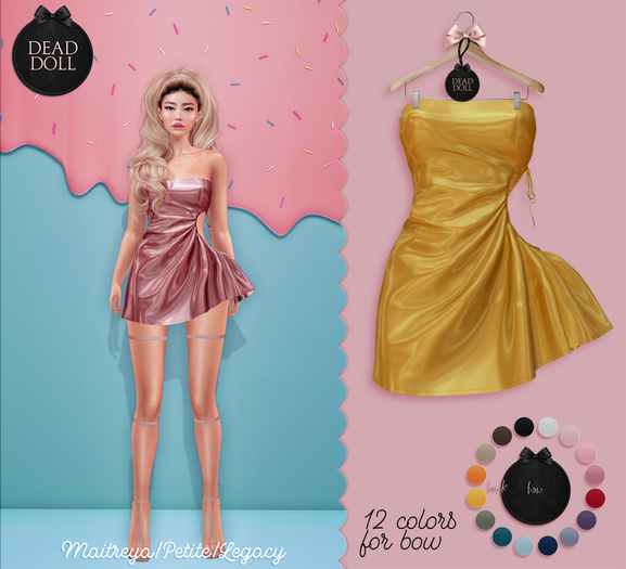 Second Life Marketplace - DEAD DOLL - Trixie Dress - Yellow