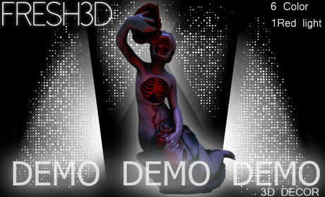Second Life Marketplace - Fresh3D Faceless Skull Princess DEMO
