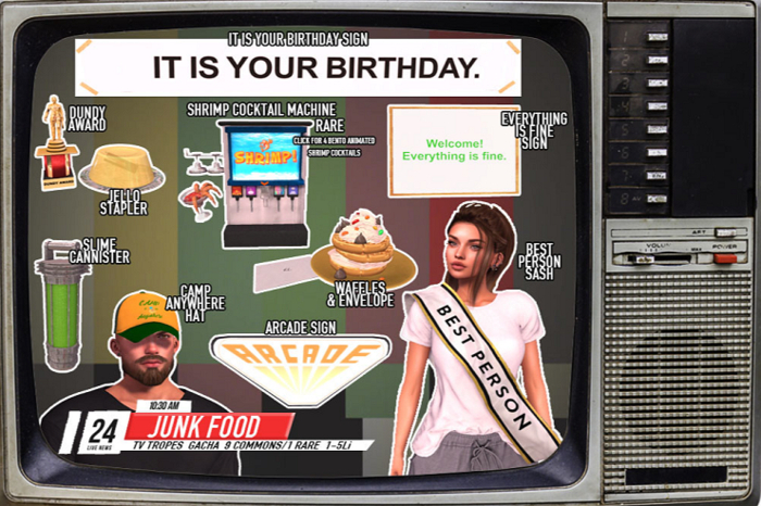 Second Life Marketplace - GACHA - Junk Food - Arcade Sign