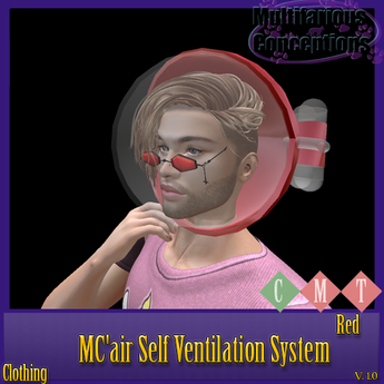 Second Life Marketplace - [MC] MC'air Self Ventilation System RED [wear ...