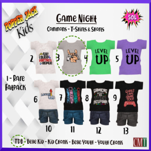 Second Life Marketplace - Popper jack Kids - Game Night - TDB - 3