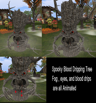 Second Life Marketplace - AA Country Spooky Blood Dripping Tree