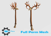 Second Life Marketplace - Mesh Place - Deer Skull Staff - Full Perm Mesh