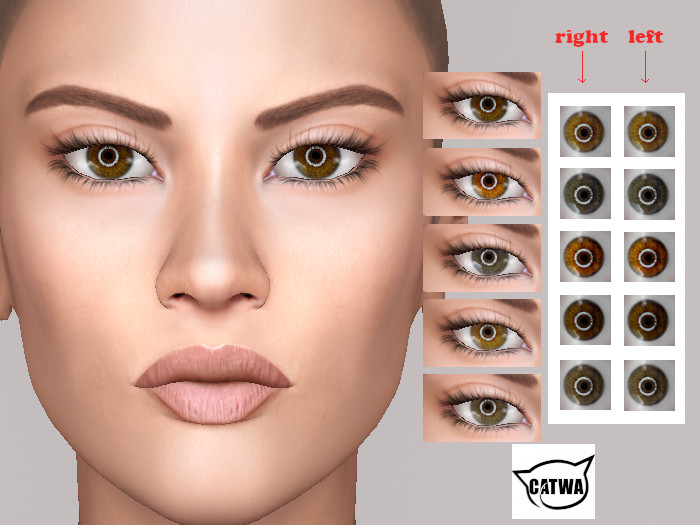 Second Life Marketplace - ~Ruby~ Eyes 4 BROWN - CATWA GENUS BOM