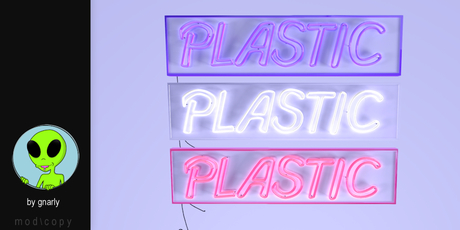 Second Life Marketplace - A gnarly plastic neon sign - Fatpack