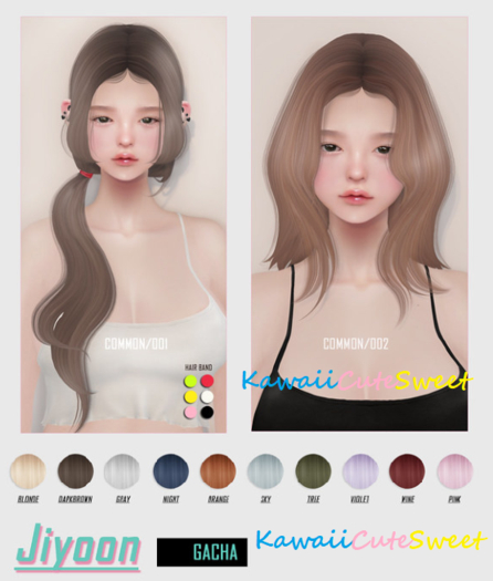 Second Life Marketplace - VCO HAIR - Jiyoon 001 { Sky } . BOX