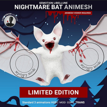 Second Life Marketplace - SEmotion Libellune Nightmare Bat Animesh v2 ...