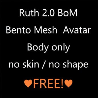 Second Life Marketplace - Ruth 2.0 BoM Bento Mesh Avatar