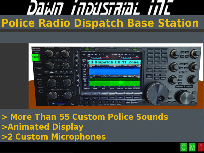 Second Life Marketplace - DII-Police Radio Dispatch Base Station ...